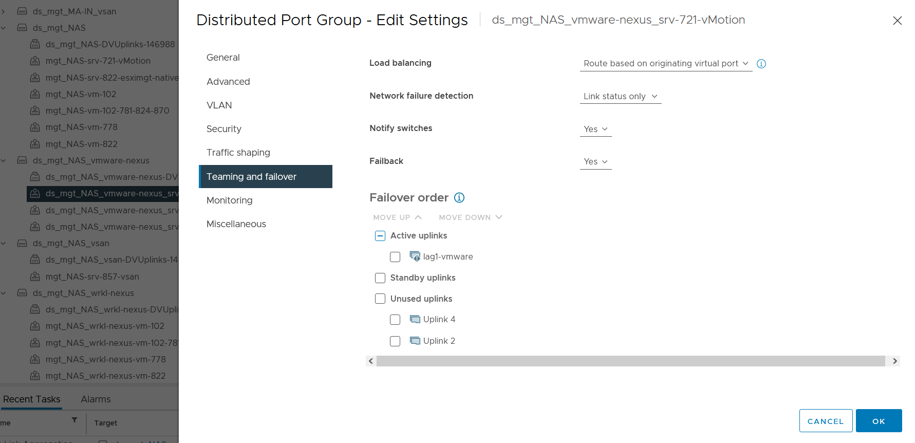 Vds Migration Start Using Lag And Its Benefits On A Validated Design For Esxi Mgt Vmotion And